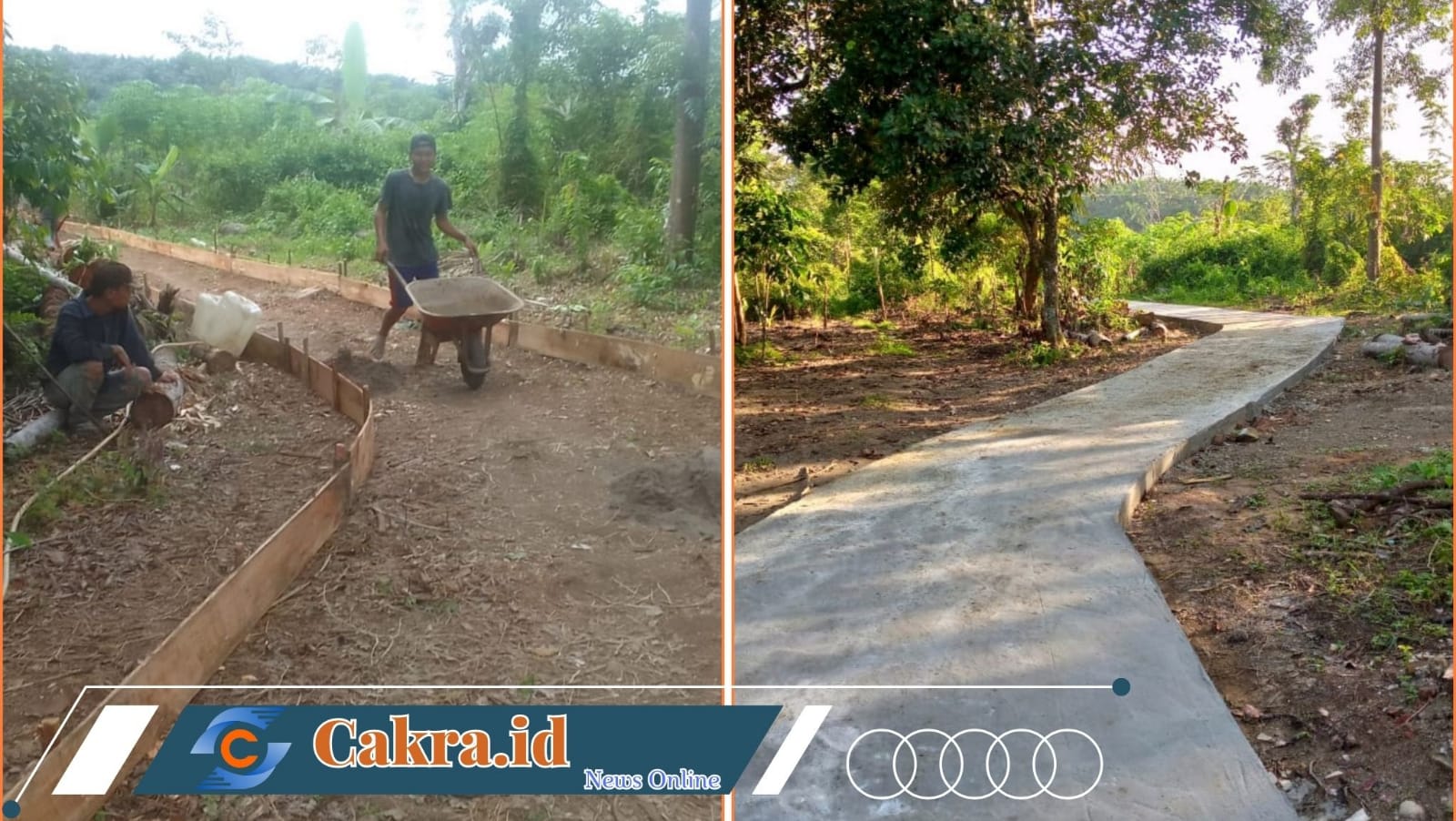 PEMDES LUBUK SINI LAKSANAKAN PEMBANGUNAN JALAN LINGKUNGAN TAHUN 2023 - Cakra